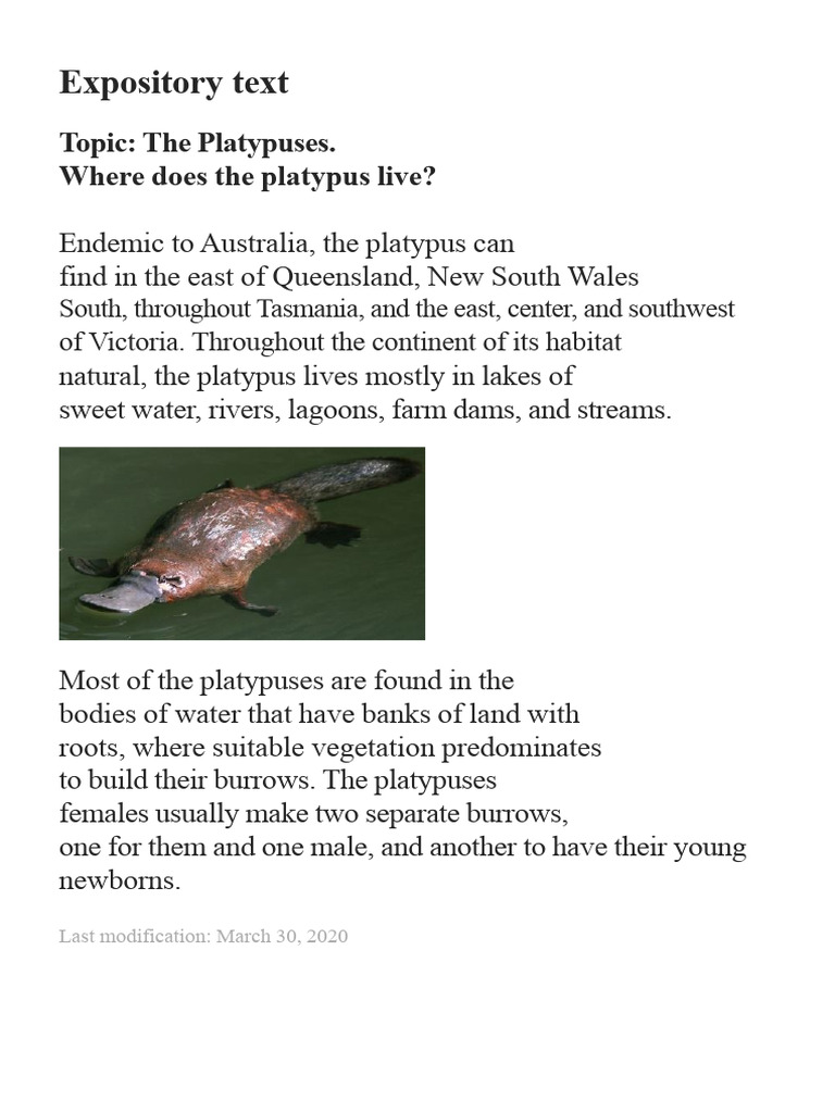 Texts About Platypuses, Communication | PDF
