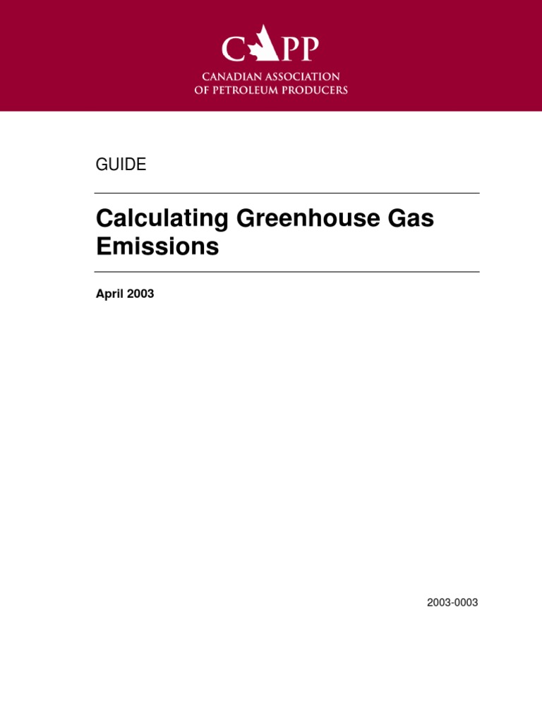 Calculating Greenhouse Gas Emissions | PDF | Natural Gas | Combustion