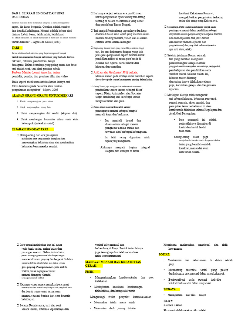 Pe Reviewer Ujian Tengah Semester 1 | PDF