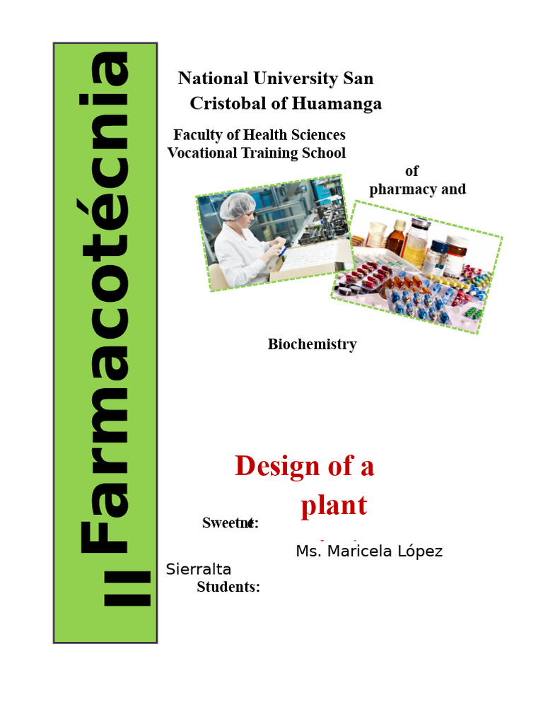 Design of A Pharmaceutical Plant | PDF