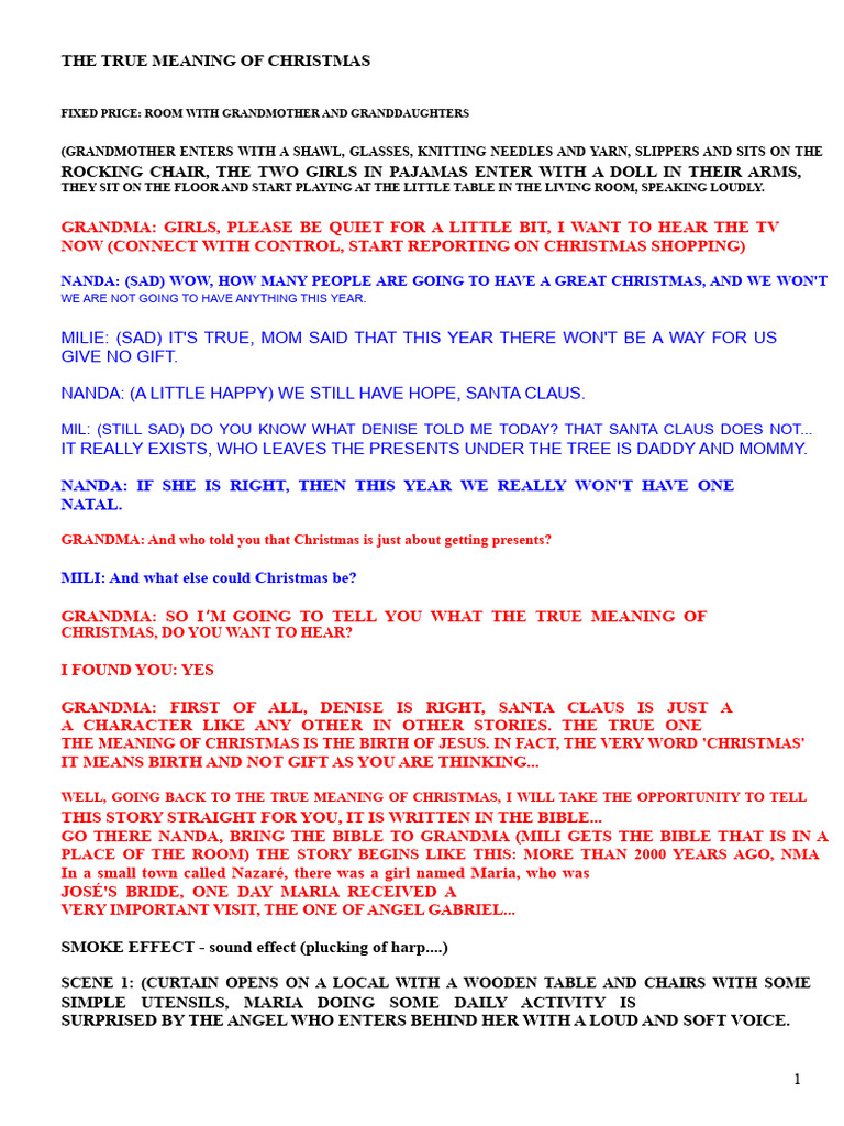 The True Meaning of Christmas Explained | PDF | Jesus | Glory (Religion)