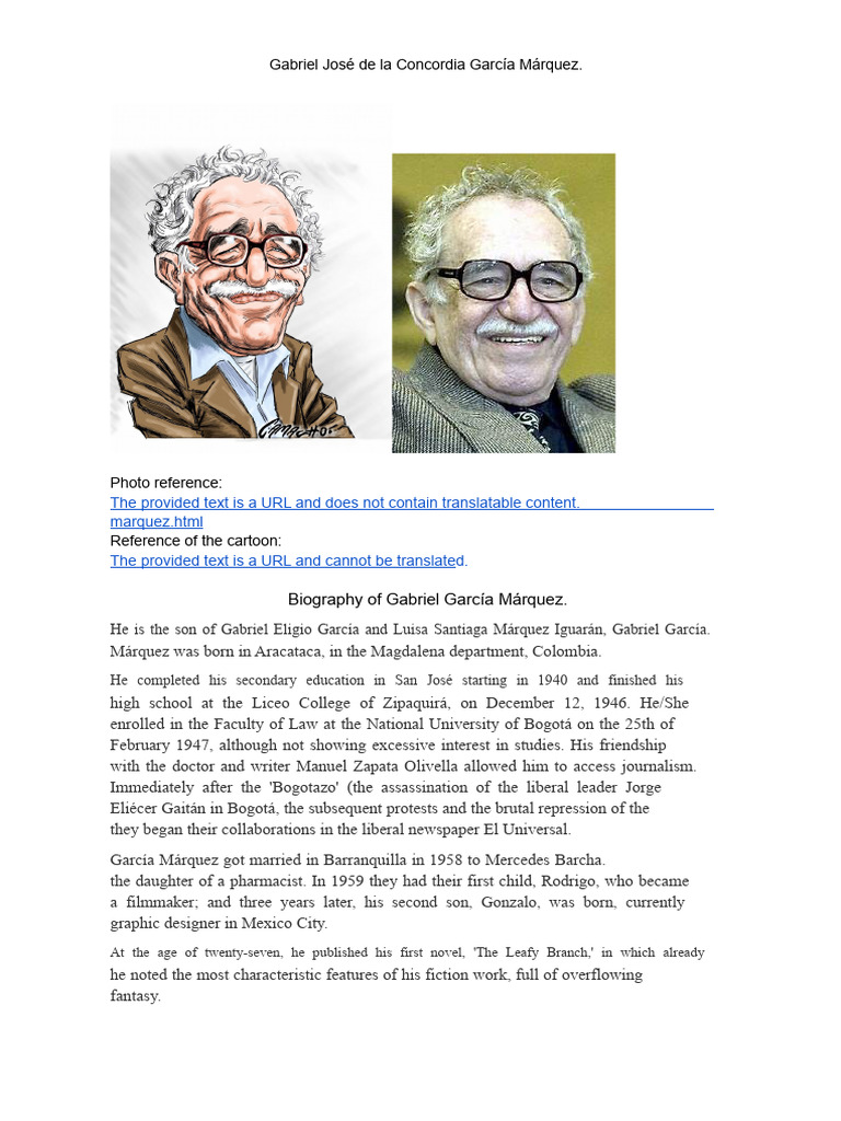 Gabriel García Márquez: A Biography | PDF | Gabriel García Márquez
