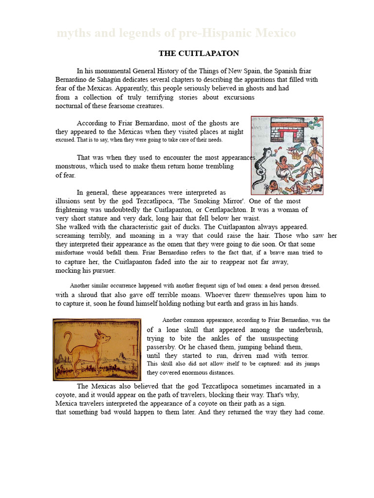 Pre-Hispanic Mexican Myths and Legends | PDF | Mesoamerica