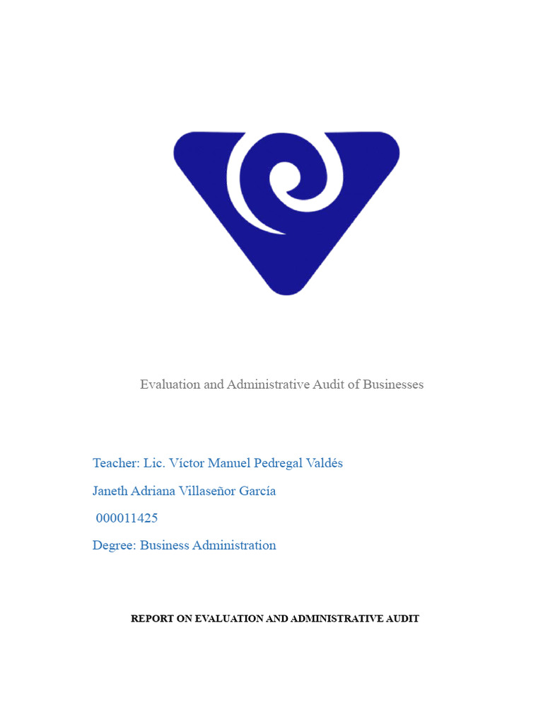 3.1 Final Report of The Evaluation and Administrative Audit | PDF | Audit | Business