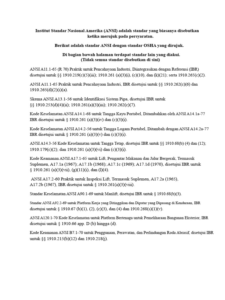 Standar ANSI | PDF