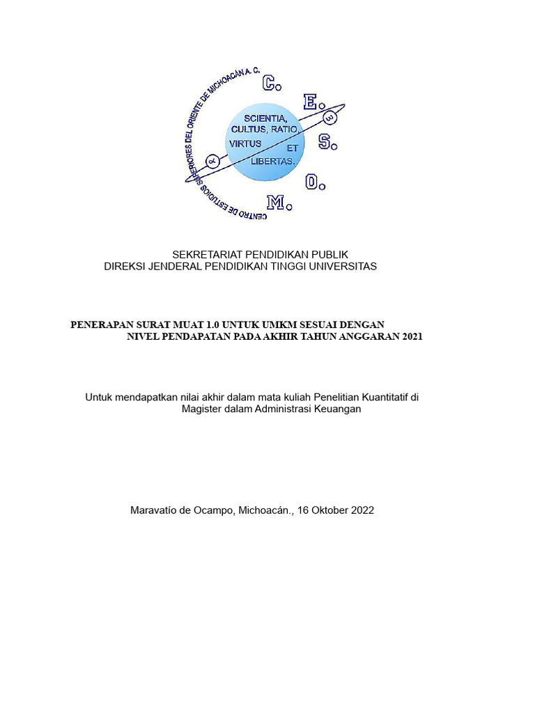 Penerapan Surat Muatan 1.0 untuk UMKM | PDF