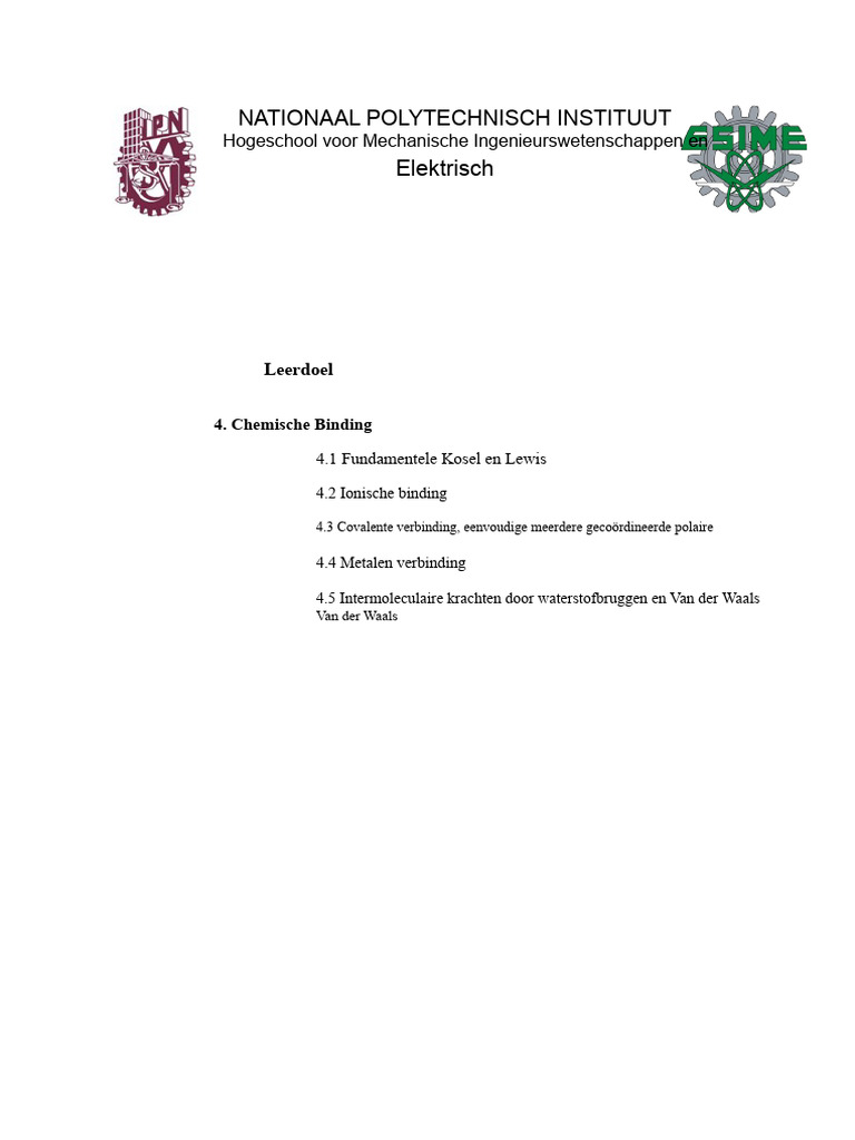 Chemische Binding | PDF