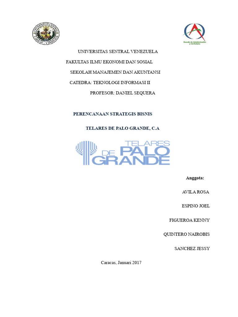 Tugas Akhir Teknologi Tenun Palo Grande | PDF