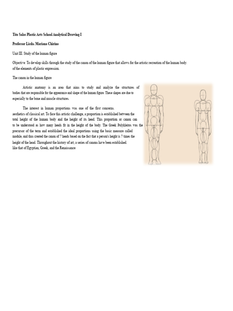 Human Figure Canon 1 | PDF | The Arts