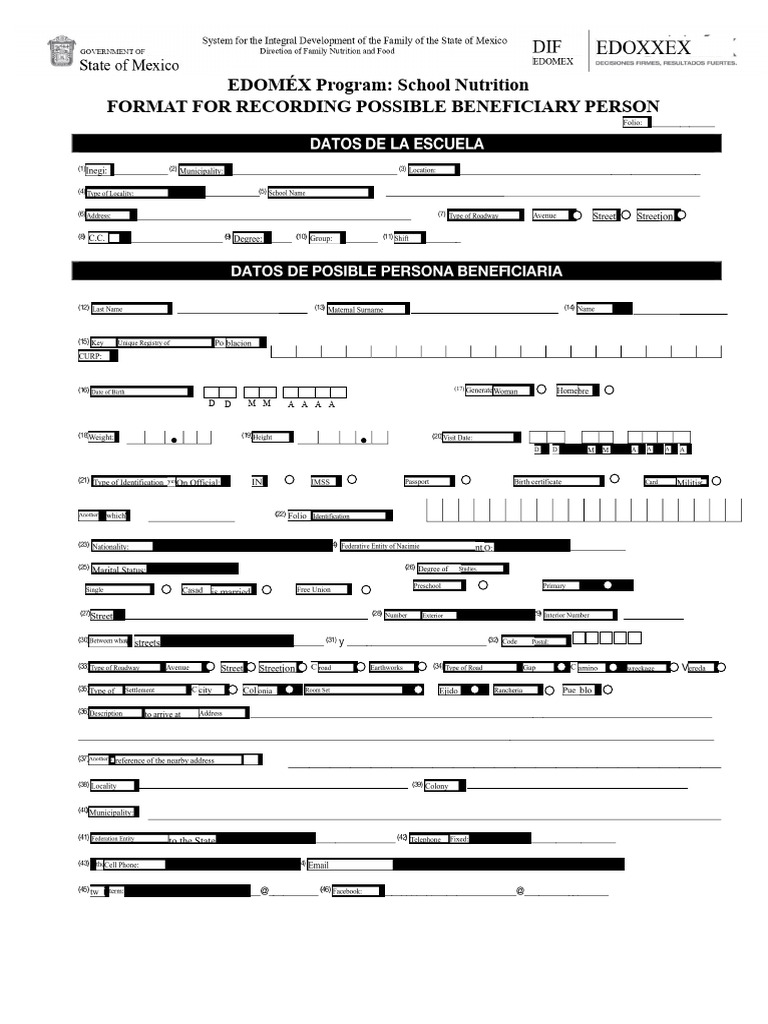 School Nutrition Format | PDF