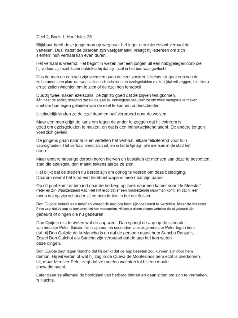 Één Naar de Ander, Denkend Dat Elk de Ezel Is. Vervolgens Besluiten Ze ...