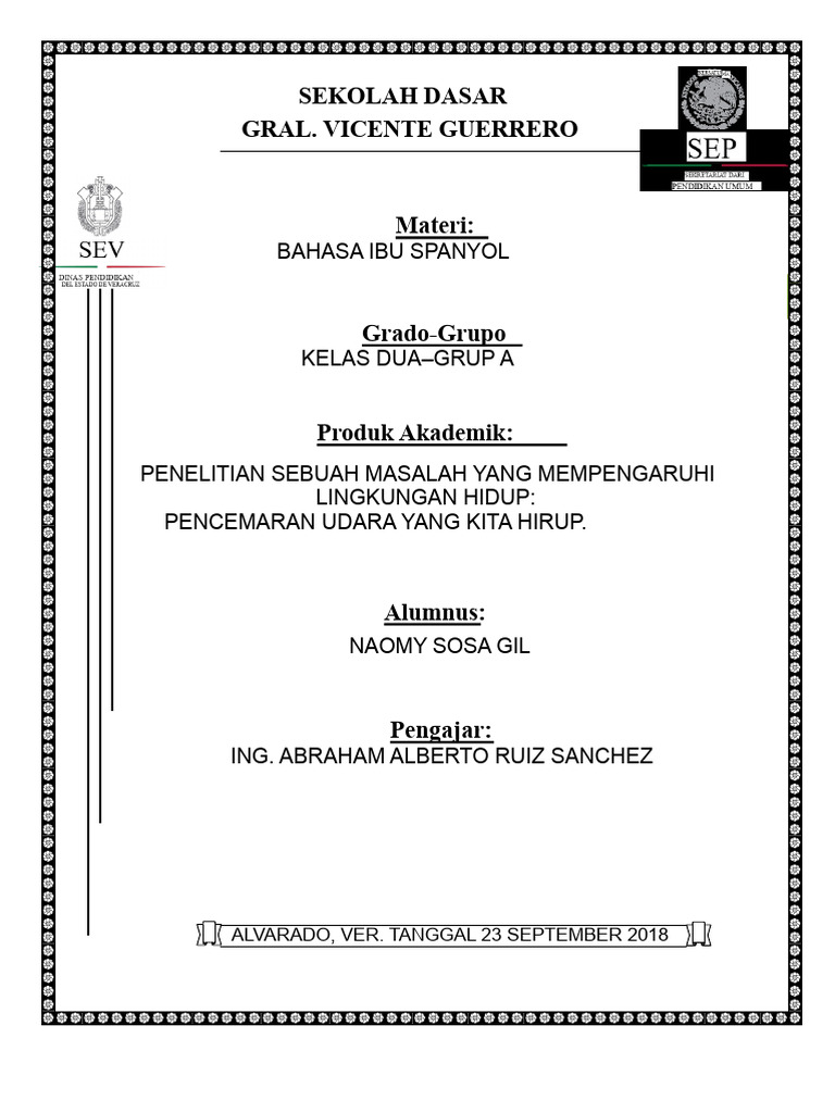 Pencemaran Udara, Penyebab, Dampak, Dan Solusi | PDF