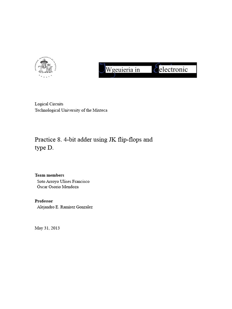 4-Bit Adder and Subtractor | PDF | Computer Engineering | Electronic Circuits