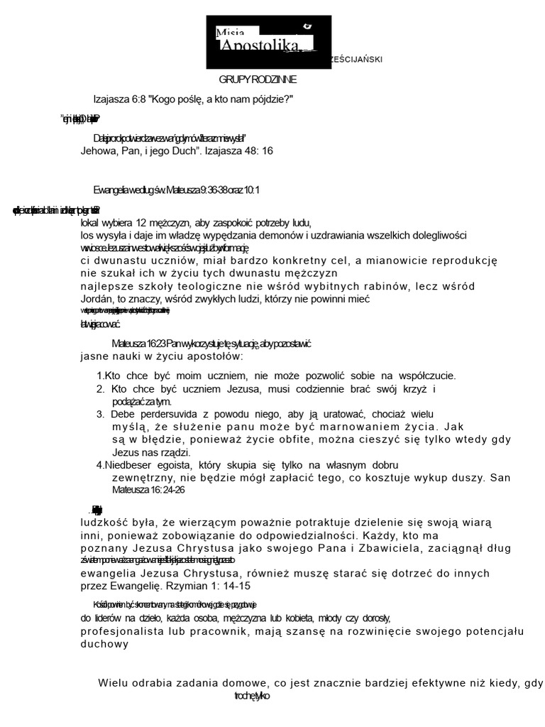 Grupy Rodzinne - Komórki | PDF