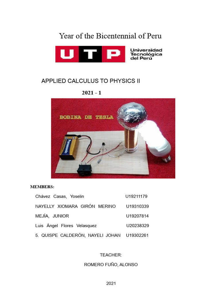 Physics Ii Project - Tesla Coil | PDF | Inductance | Inductor