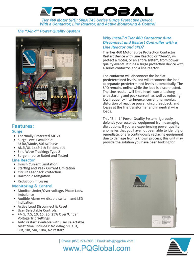 PQ T46 MotorProtection 3-In-1 50ka R2 | PDF | Electronics | Electricity