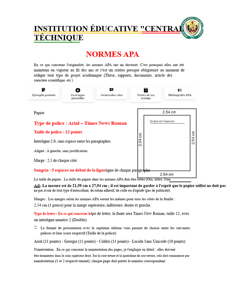 Normes APA : Guide de mise en page | PDF