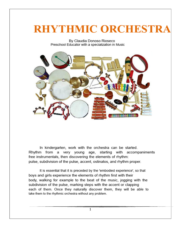 Rhythmic Orchestra Article | PDF | Rhythm | Musical Instruments