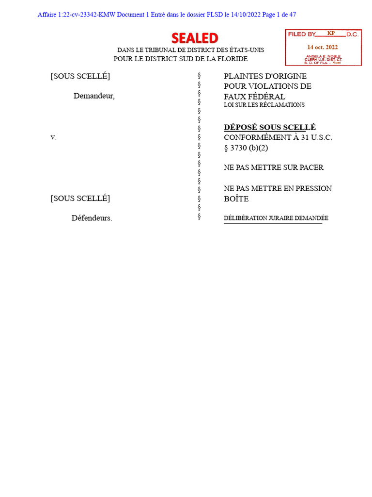 Plaintes pour Fraude au PPP en Floride | PDF | Prêts | Économie