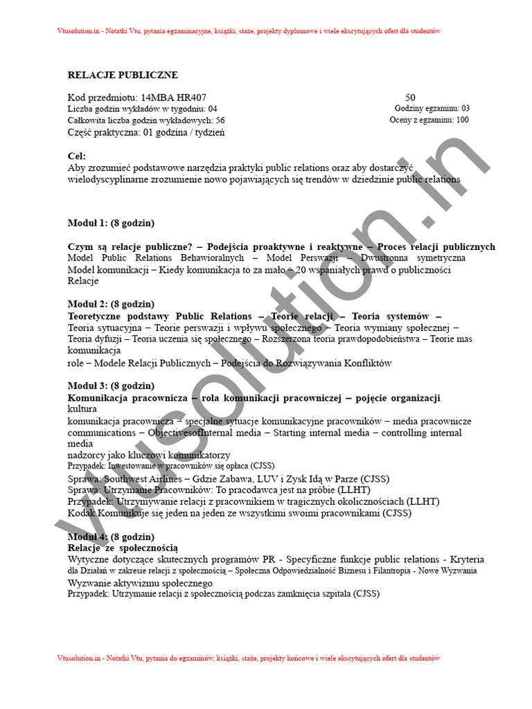 Public Relations-Notes PDF | PDF