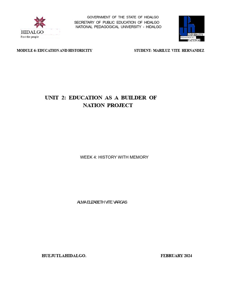 MViteHernandez - Activity 3. The Formation of The Idea of Nation ...