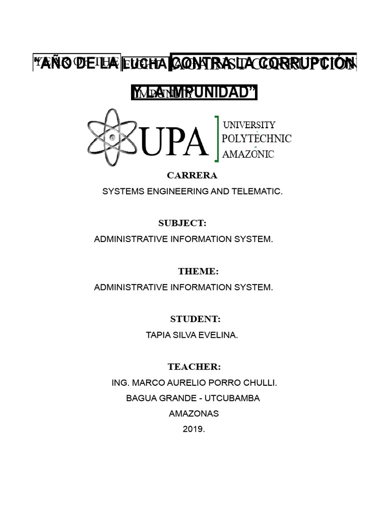 Administrative Information System Work. | PDF | Information | Decision Making