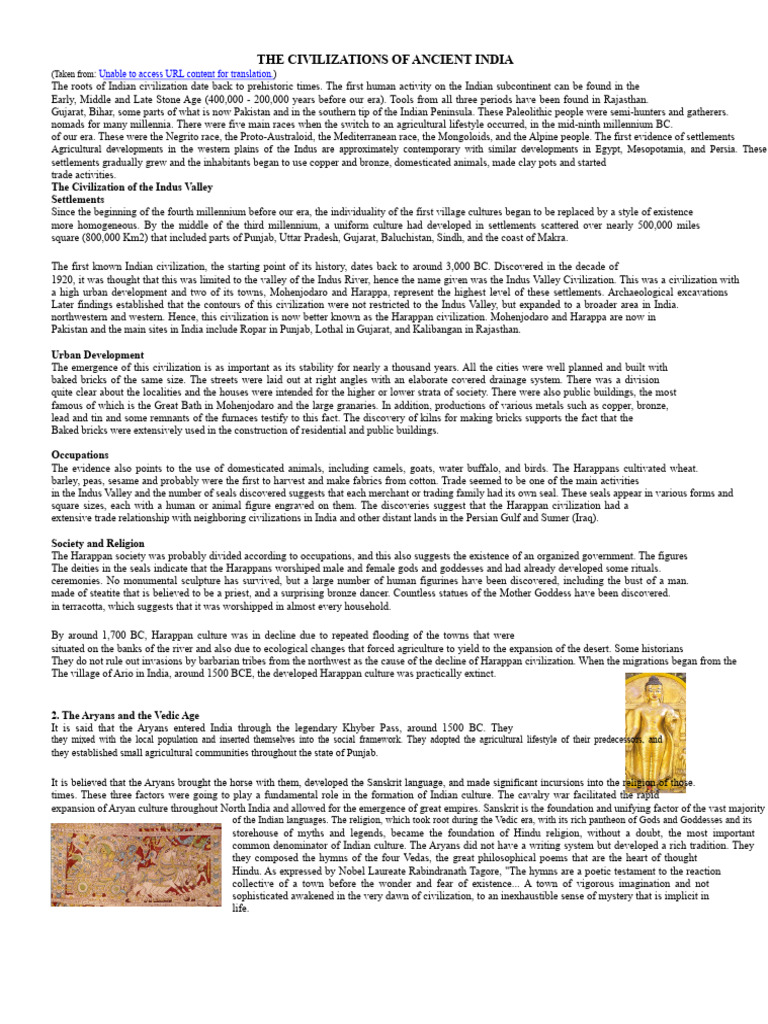 The Civilizations of Ancient India | PDF | Ashoka