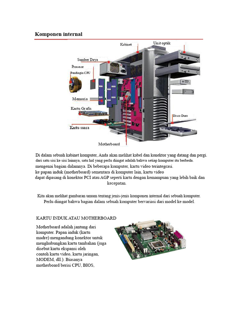 Komponen Internal Komputer | PDF