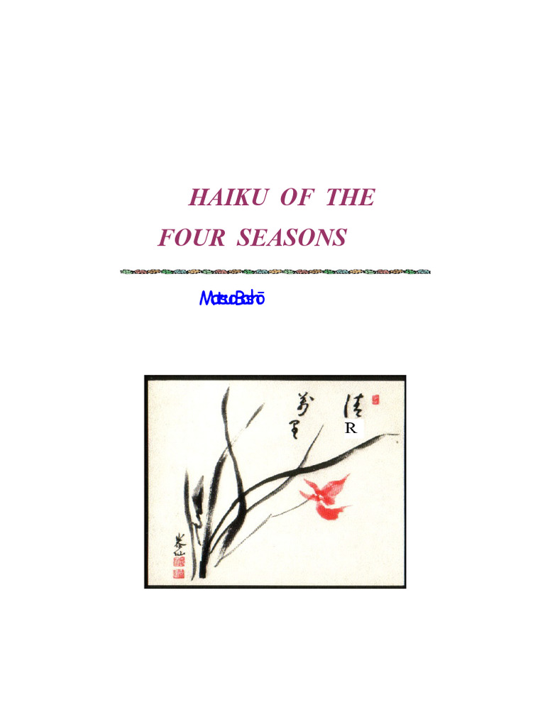 Basho Matsuo - Haiku of The Four Seasons | PDF | Nondualism | Zen