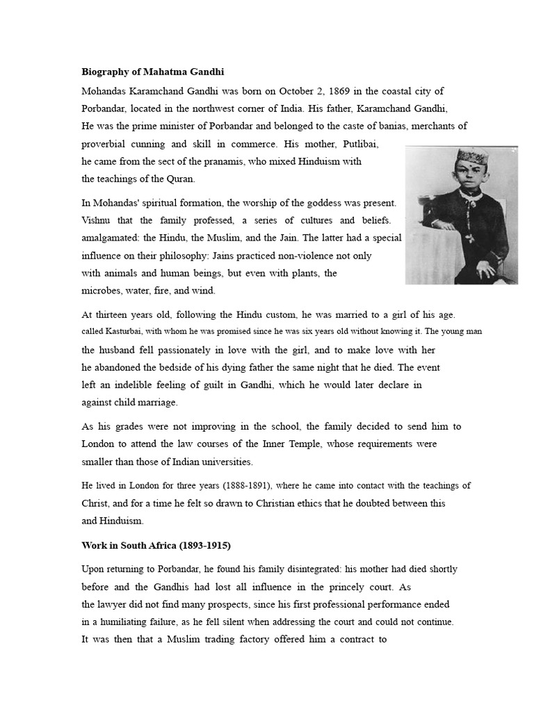 Mahatma Gandhi: Life and Legacy | PDF | Mahatma Gandhi | Nonviolence