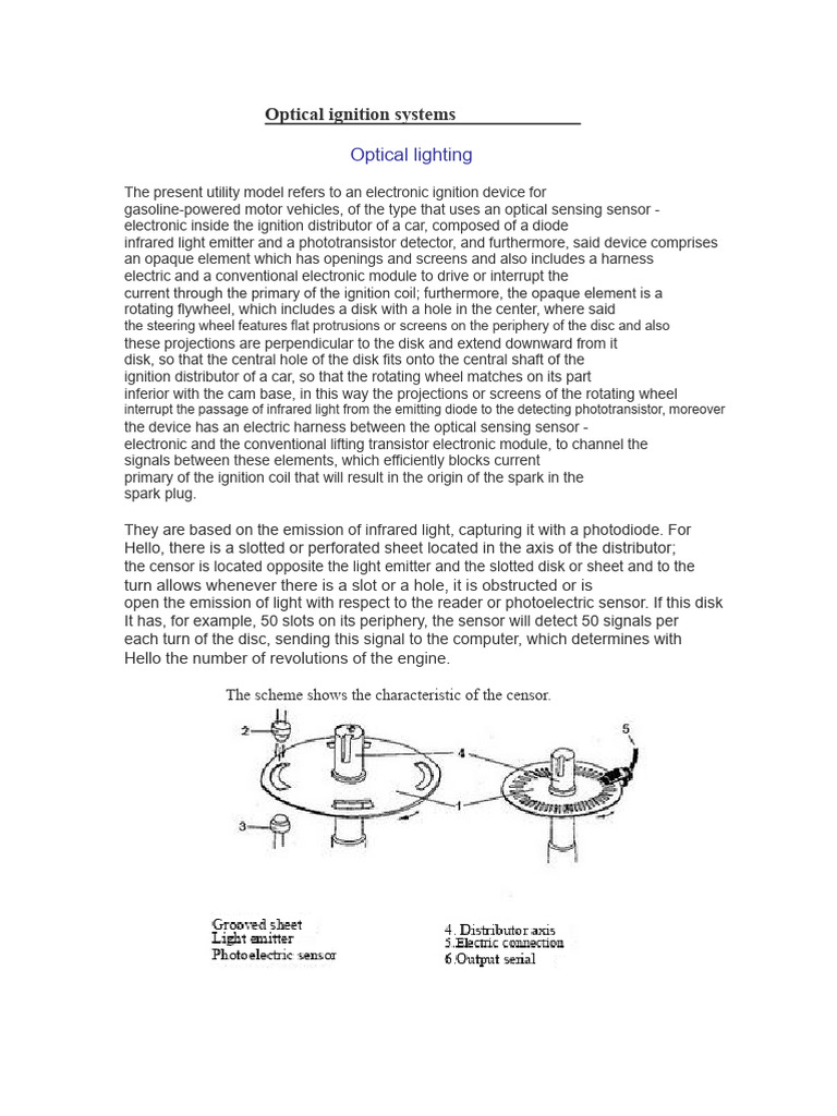 Optical Ignition System | PDF