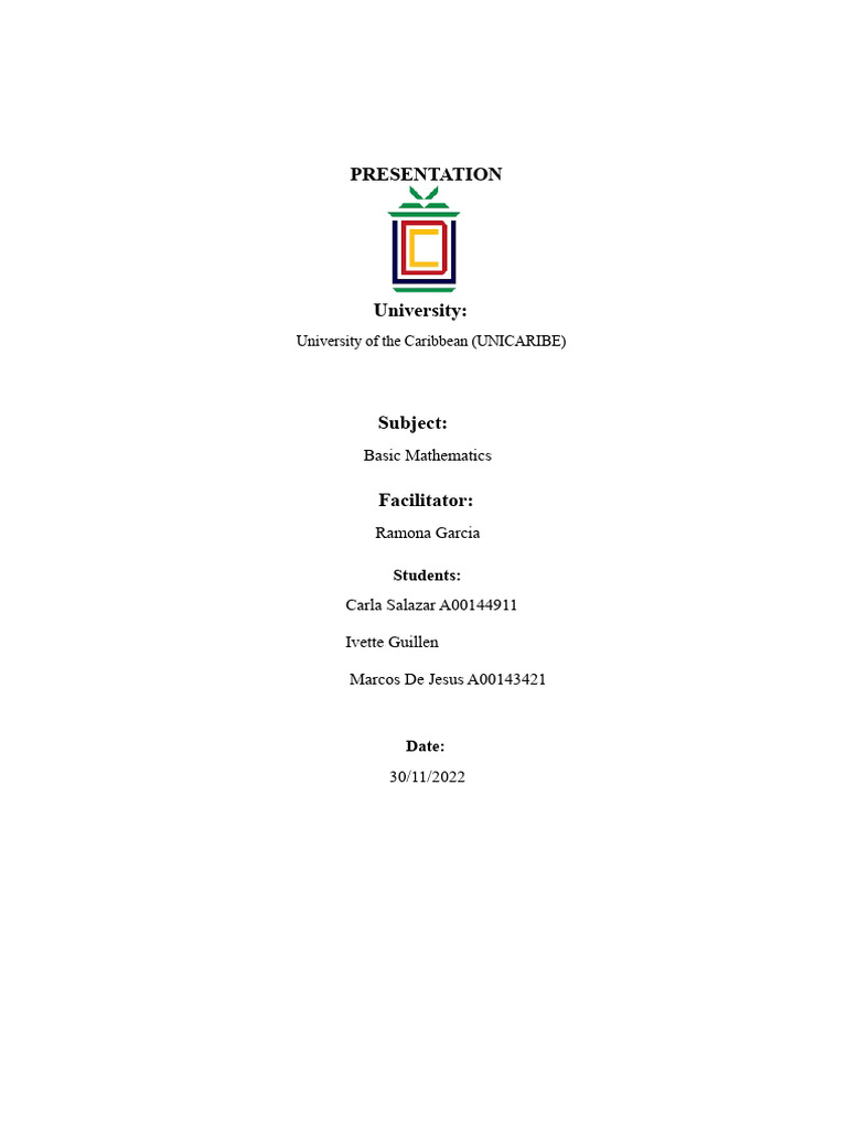 Final Project Basic Mathematics | PDF | Mathematics | Geometry