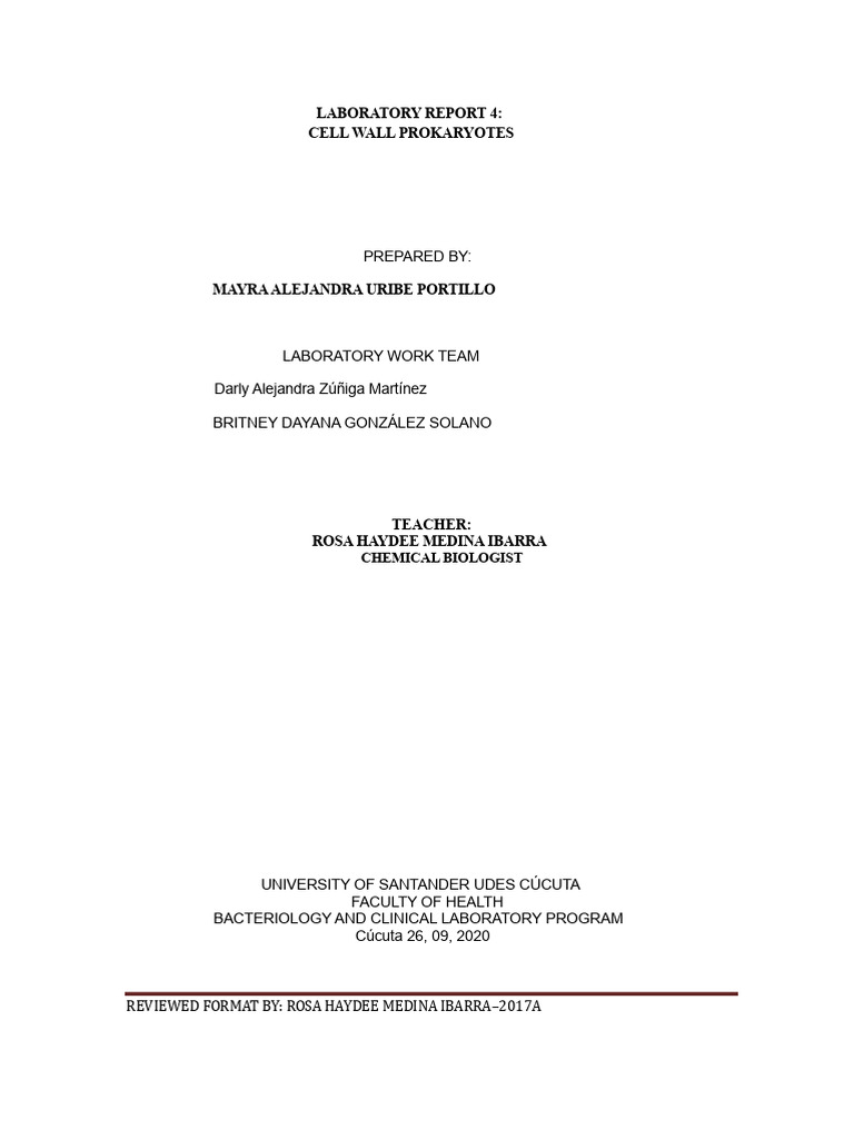 INF LAB 4 Prokaryotic Cell Wall Cellular Biology | PDF | Staining ...