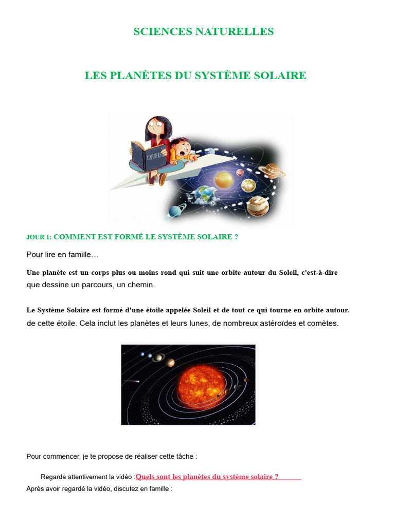 Découverte des Planètes du Système Solaire | PDF | Planètes | Soleil