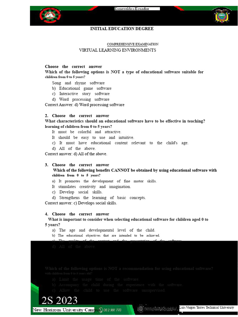 Educational Software for Early Childhood | PDF | Word Press ...