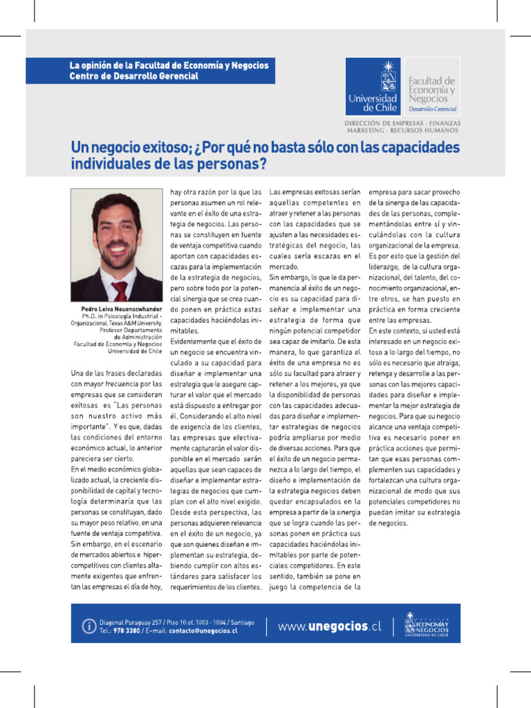 Un Negocio Exitoso | PDF