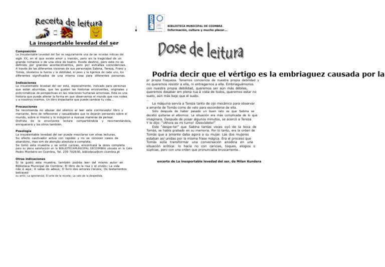 La Insoportable Levedad del Ser | PDF