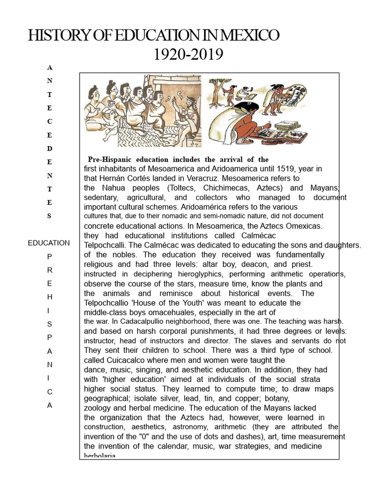 Education History in Mexico: 1920-2019 | PDF | Mexico | Pedagogy