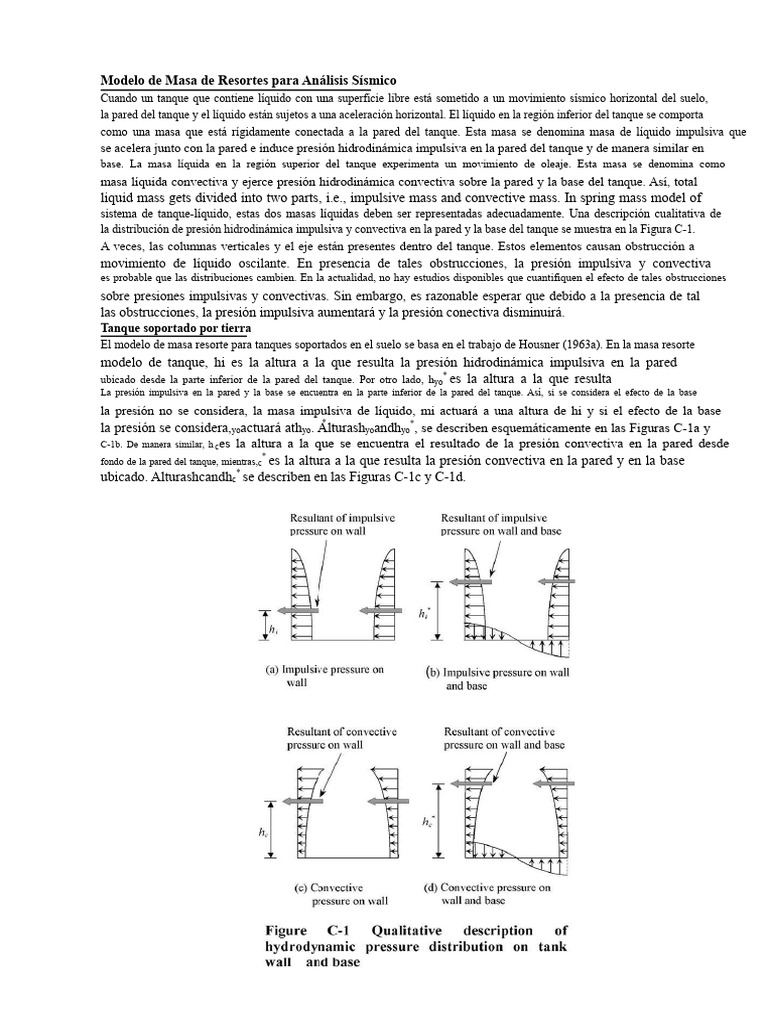 Modelo de Masa Resortes para Análisis Sísmico | PDF | Rigidez | Líquidos