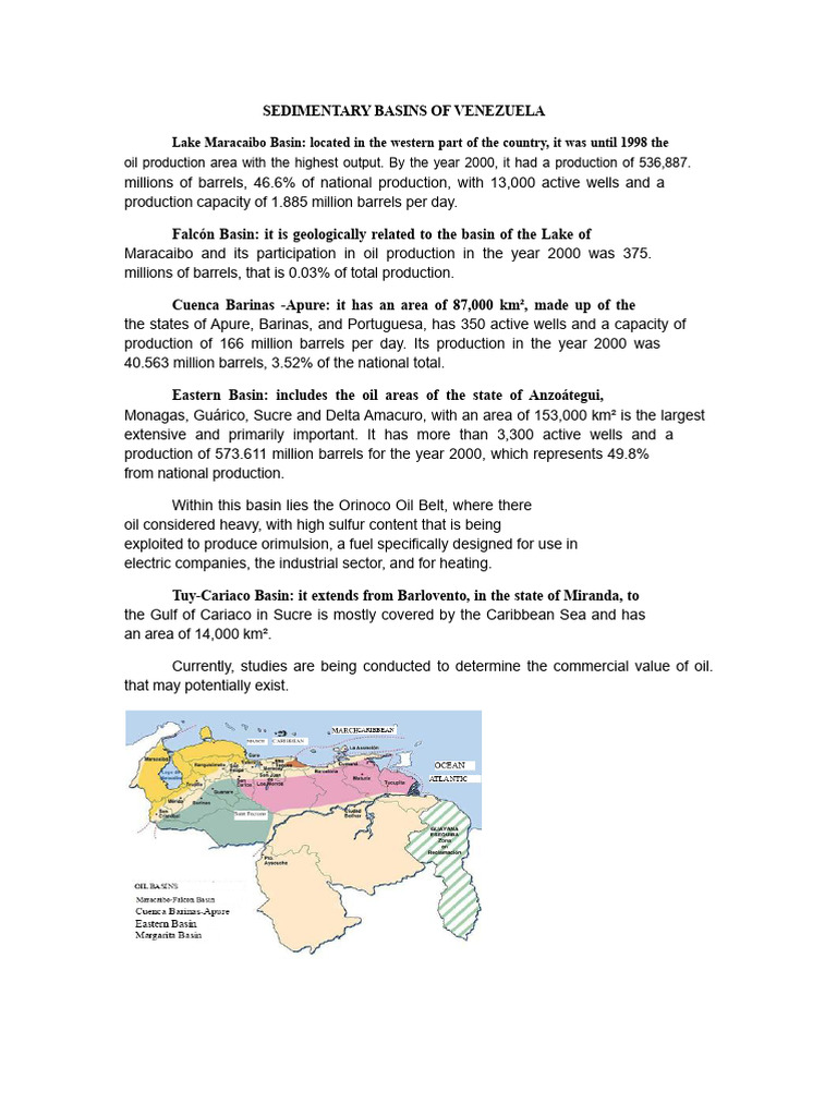Venezuela's Sedimentary Basins Overview | PDF | Petroleum | Sedimentary ...