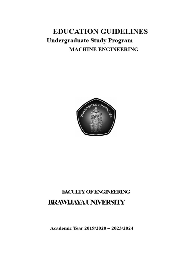 Guideline Book For The S1 Mechanical Engineering Program | PDF | Thesis ...