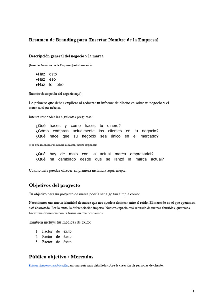 Resumen de Branding para Empresa | PDF | Marca | Gestión de la marca