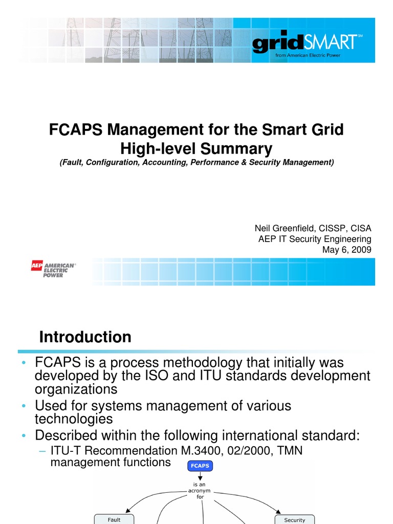FCAPS Management For The Smart Grid | PDF | Computer Network | Telecommunication