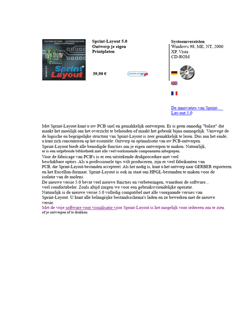 Sprint Layout - Handleiding | PDF