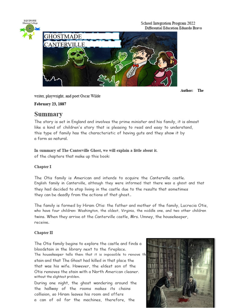Summary of The Canterville Ghost | PDF