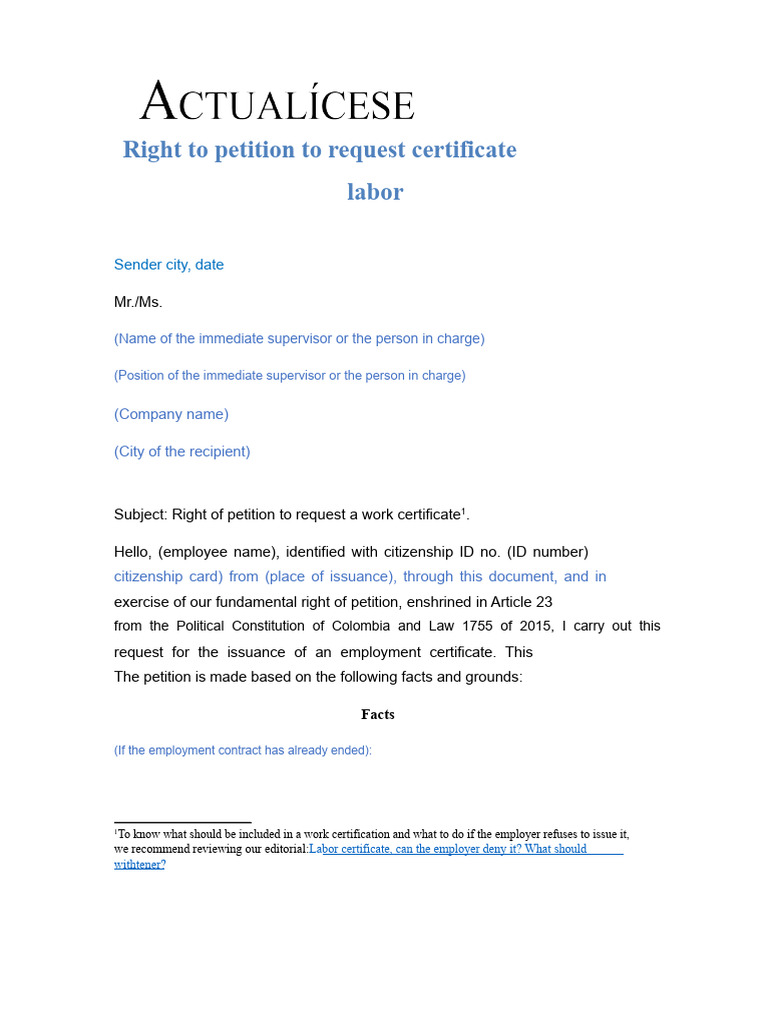 14 Right of Petition To Request A Labor Certificate | PDF | Employment | Salary