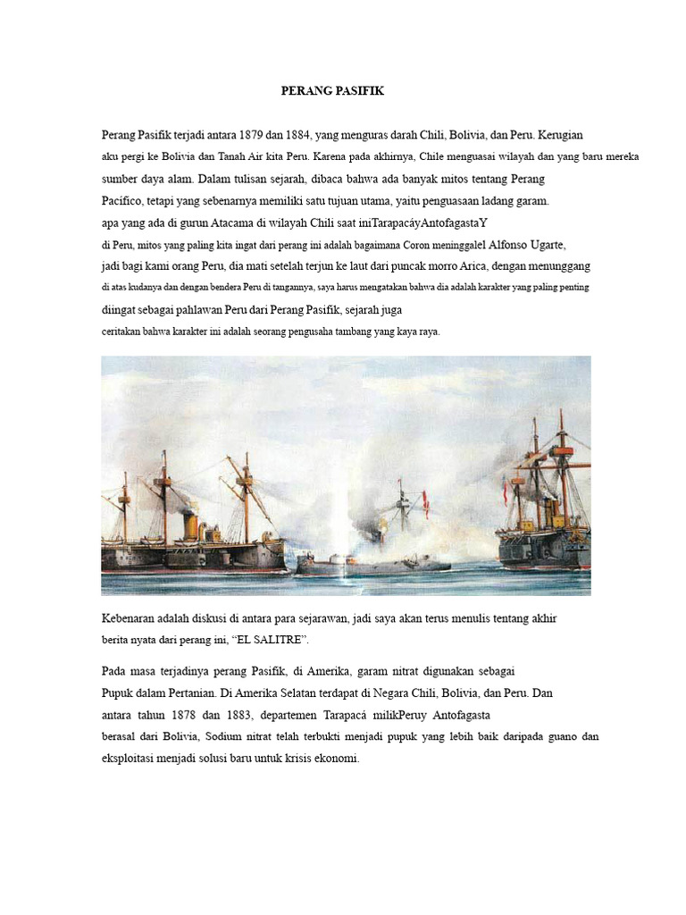 Sejarah Perang Pasifik 1879-1884 | PDF