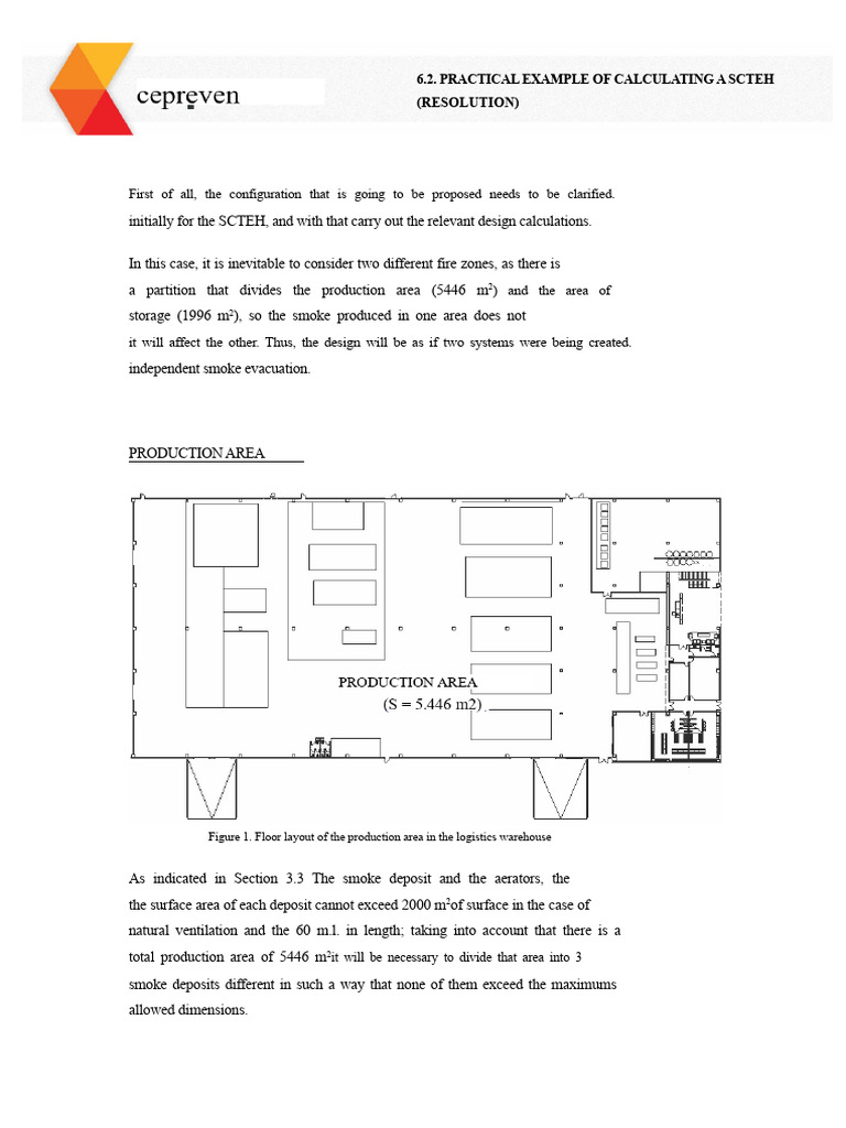SCTEH Calculation Example for Fire Safety | PDF | Flow Measurement | Smoke