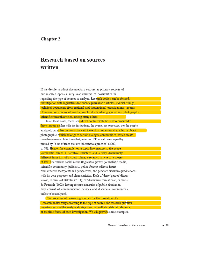Documentary Sources in Research Analysis | PDF | Discourse | Attention ...