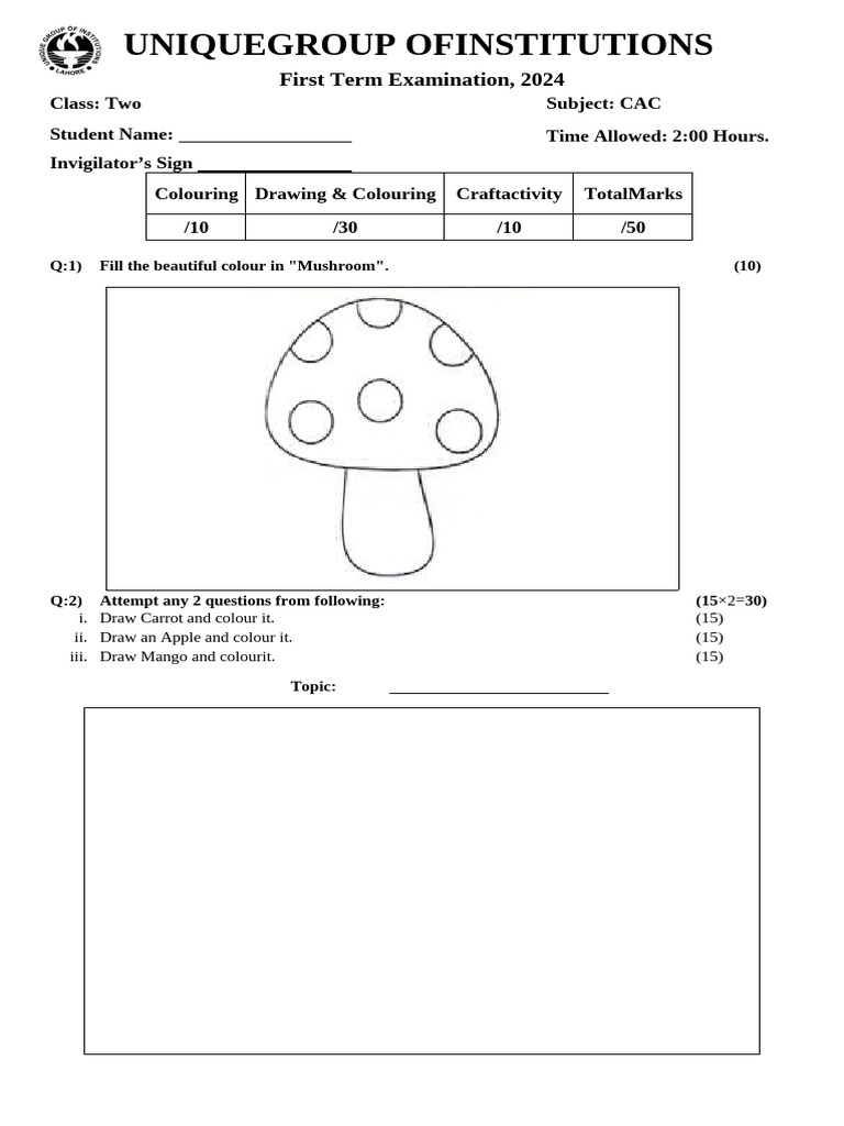2024 Class Two CAC Exam Paper | PDF